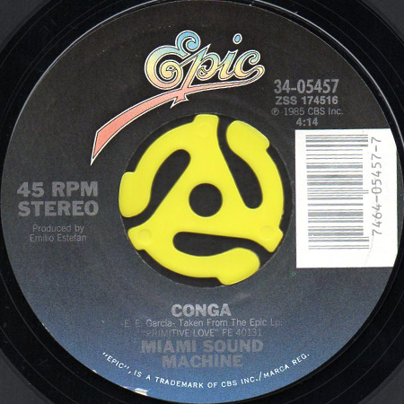 MIAMI SOUND MACHINE / CONGA (45's) - Breakwell Records