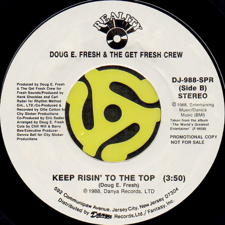 DOUG E. FRESH & THE GET FRESH CREW / KEEP RISIN' TO THE TOP (REMIX) (45 ...