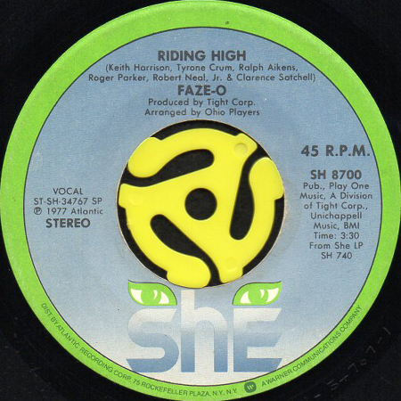 FAZE-O / RIDING HIGH (45's) - Breakwell Records