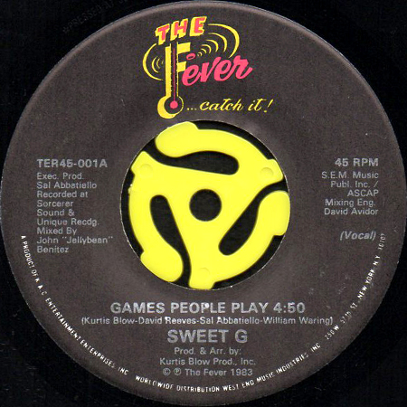 SWEET G / GAMES PEOPLE PLAY (45's) - Breakwell Records