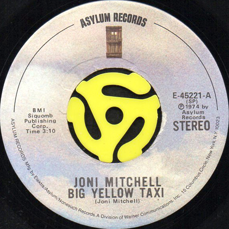 JONI MITCHELL / BIG YELLOW TAXI (LIVE) (45's) - Breakwell Records
