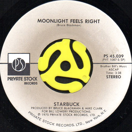 STARBUCK / MOONLIGHT FEELS RIGHT (45's) - Breakwell Records