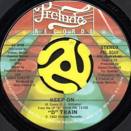 D TRAIN / KEEP ON (45's)｜BREAKWELL RECORDS - 中古レコード通販 Soul, Funk, Disco ...