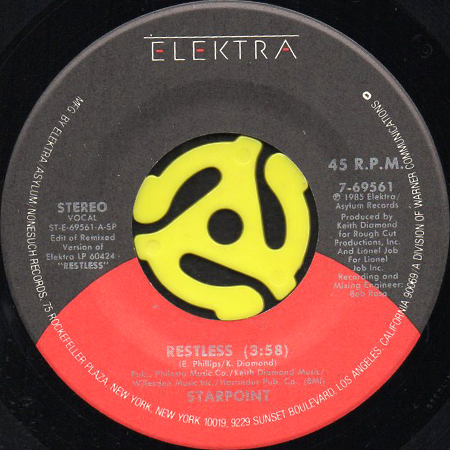 STARPOINT / RESTLESS b/w IT'S ALL YOURS (45's) - Breakwell Records