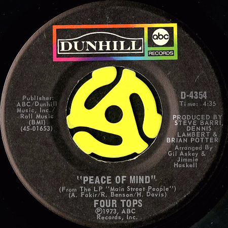 FOUR TOPS / ARE YOU MAN ENOUGH (45's) (VINYL PRESS) - Breakwell Records