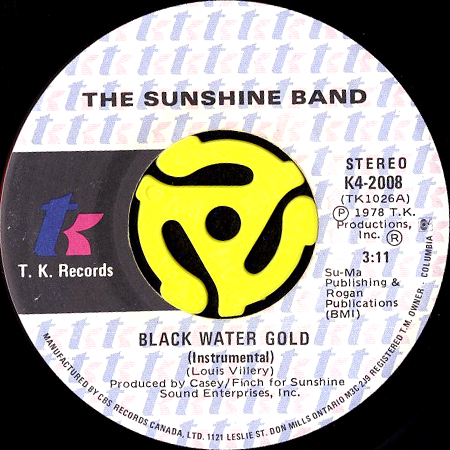 THE SUNSHINE BAND / BLACK WATER GOLD (45's)｜BREAKWELL RECORDS - 中古レコード通販 Soul, Funk, Disco ...