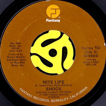 SHOCK / WAITIN' ON YOUR LOVE b/w NITE LIFE (45's) - Breakwell Records