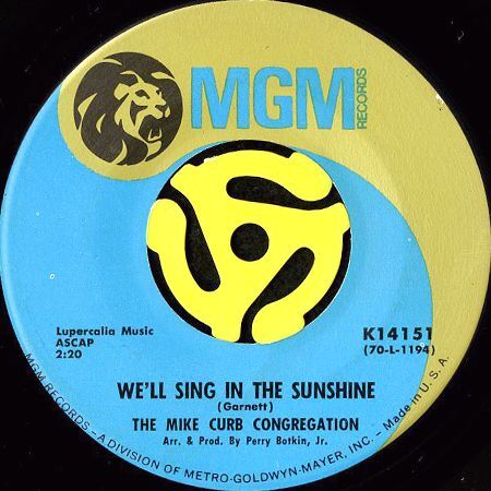 THE MIKE CURB CONGREGATION / BURNING BRIDGES (45's) - Breakwell Records