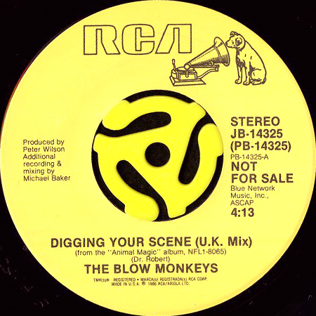 THE BLOW MONKEYS / DIGGING YOUR SCENE (45's) (PROMO) - Breakwell Records