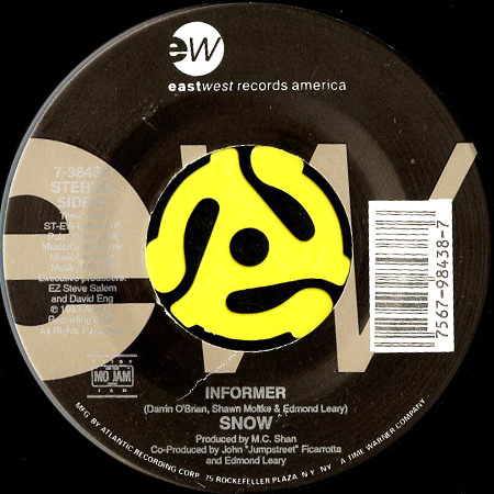 SNOW feat. M.C. SHAN / INFORMER (45's) - Breakwell Records