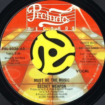 SECRET WEAPON / MUST BE THE MUSIC (45's)｜BREAKWELL RECORDS - 中古レコード通販 ...