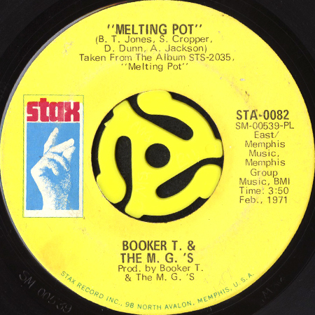 BOOKER T. & THE M.G.'S / MELTING POT (45's) - Breakwell Records